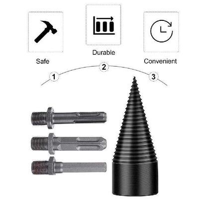 Wood Chopping Bit Woodworking Tool Firewood Drill for