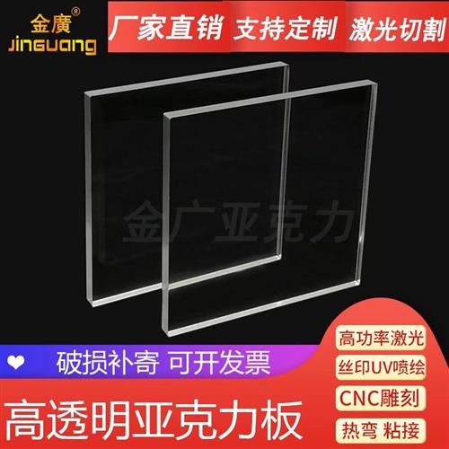 高透明压克力板diy手工材料白黑色有机玻璃板3mm5mm定制-塑料盒子