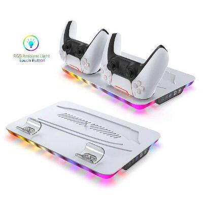 Console Cooling Station with 3-Level Cooling Fan Dual