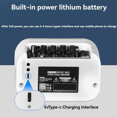 TYMQ Mini Electric Acoustic Guitar Amplifier Powered