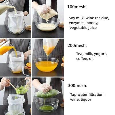 Soy Milk Wine Strainer Reusable Colander Cheese Net Brew