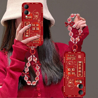 好运满满适用vivoY36s手机壳y36i新款y35m+高级y33/y31/y3s全包y32/y30/y20防摔y36c软壳y33e保护y305g带挂绳