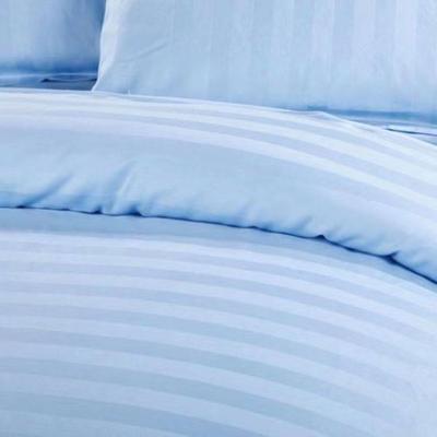 医院床上用品三件套养老院枕套被罩诊所病床蓝色缎条加密床单被套