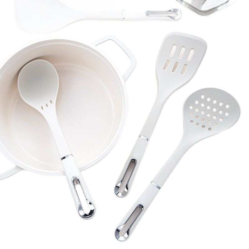 铲烹饪套装7用具汤勺勺厨具 挂架家H用炒菜件套硅胶现货锅铲厨房