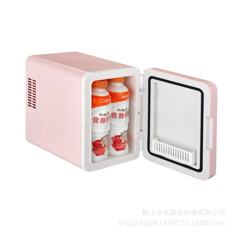 1688跨境迷你小冰箱一人保鲜美妆存母乳冷暖多功能护肤品车载冰箱