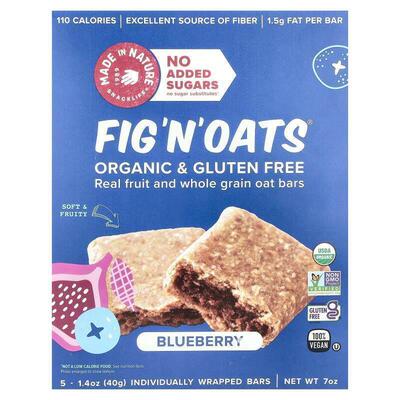 Made in Nature,Fig 'N' Oats®蓝莓味5 个独立包装40 克