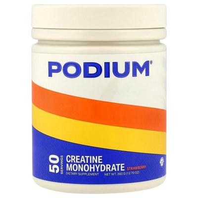 Podium Nutrition,Creatine Monohydrate, Strawberry, 12.7 oz (