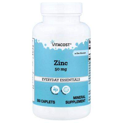 Vitacost,Zinc, 50 mg, 360 Caplets