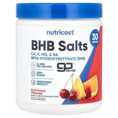 Nutricost,BHB Salts, Fruit Punch, 9.3 oz (261 g)