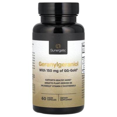 Sunergetic,Geranylgeraniol, 60 Liquid Capsules