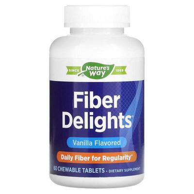 Nature's Way Fiber Delights 香草味 60 片咀嚼片