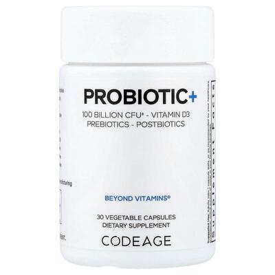 Codeage,Probiotic+, 30 Vegetable Capsules