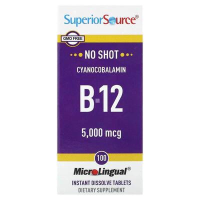 Superior Source,B-12 (Cyanocobalamin), 5,000 mcg, 100 MicroL