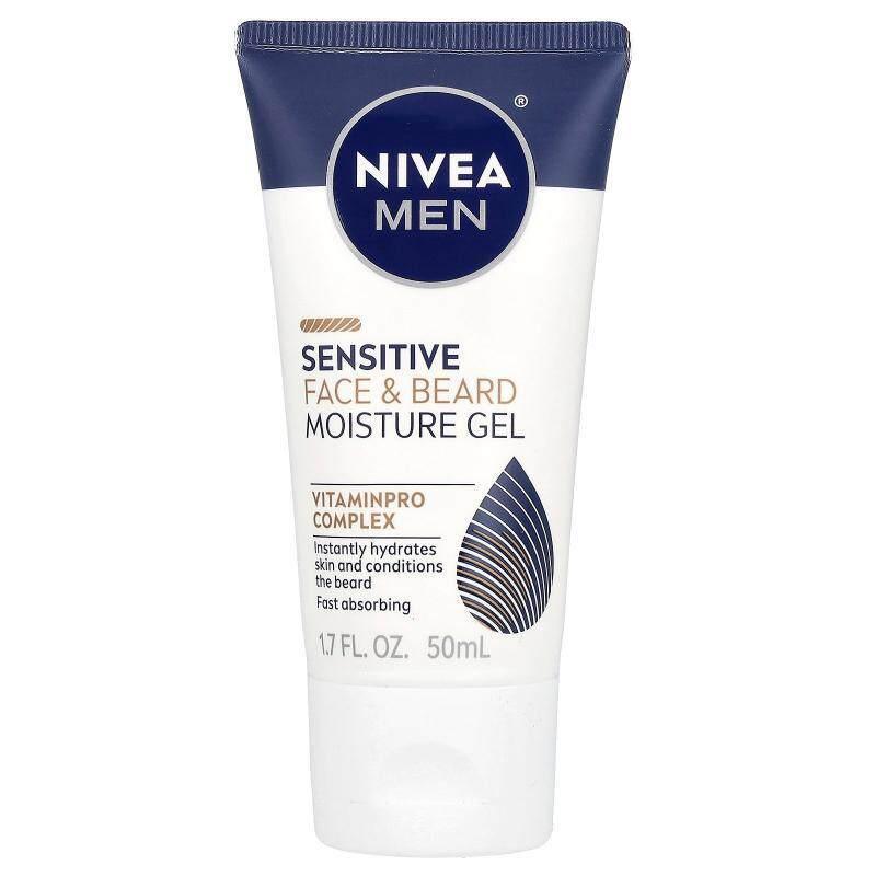 妮维雅,Men, Sensitive Face & Beard Moisture Gel,