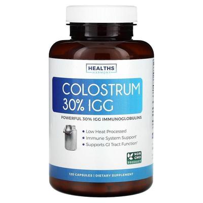 Healths Harmony,Colostrum 30% IgG, 120 Capsules