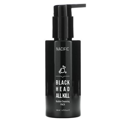 Nacific,Black Head All Kill, Bubble Cleansing Pack, 4.73 fl