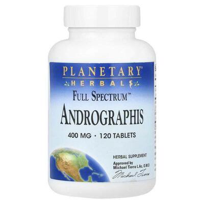 Planetary Herbals,全谱，穿心莲，400 毫克，120 片