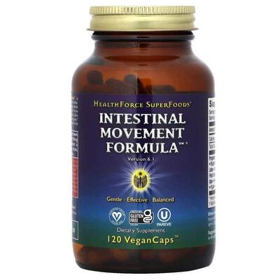 HealthForce Superfoods,肠道蠕动帮助配方，120 粒全素胶囊