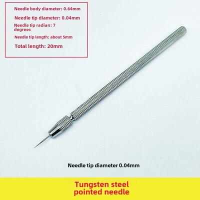 钨钢尖针超硬顶针0.04mm超细蓝膜冲孔针直径0.64mm喷嘴喷嘴针