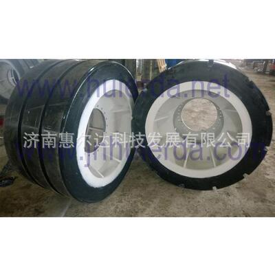 山东厂家生产FBL-10支架搬运车后拖轮 聚氨酯实心轮 1370x630