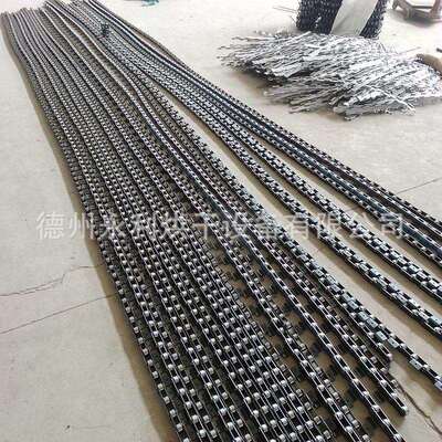 现货供应2寸弯板链条 C2082H标准单侧外弯双节距滚子输送链条