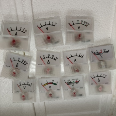 91C16-V-A交直流电压电流表充电机稳压器表头外尺寸40*40可配框