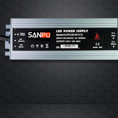 CLPS120-W1V12户外防水电源12V1F0ALED灯箱发光字广告牌直流变压