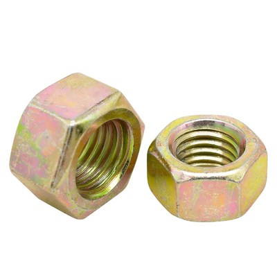 金固盈4级8级镀彩锌六角螺母M2-M24高强度螺丝帽螺帽黄锌六方螺帽