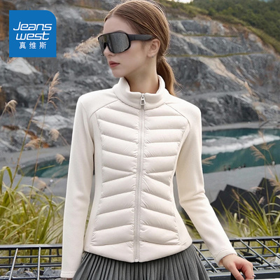 真维斯冲锋衣内胆夹棉外套女新款