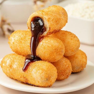 爆浆糍粑红糖糯米流心纯手工年糕吃食半成品成都油炸网红批发小吃