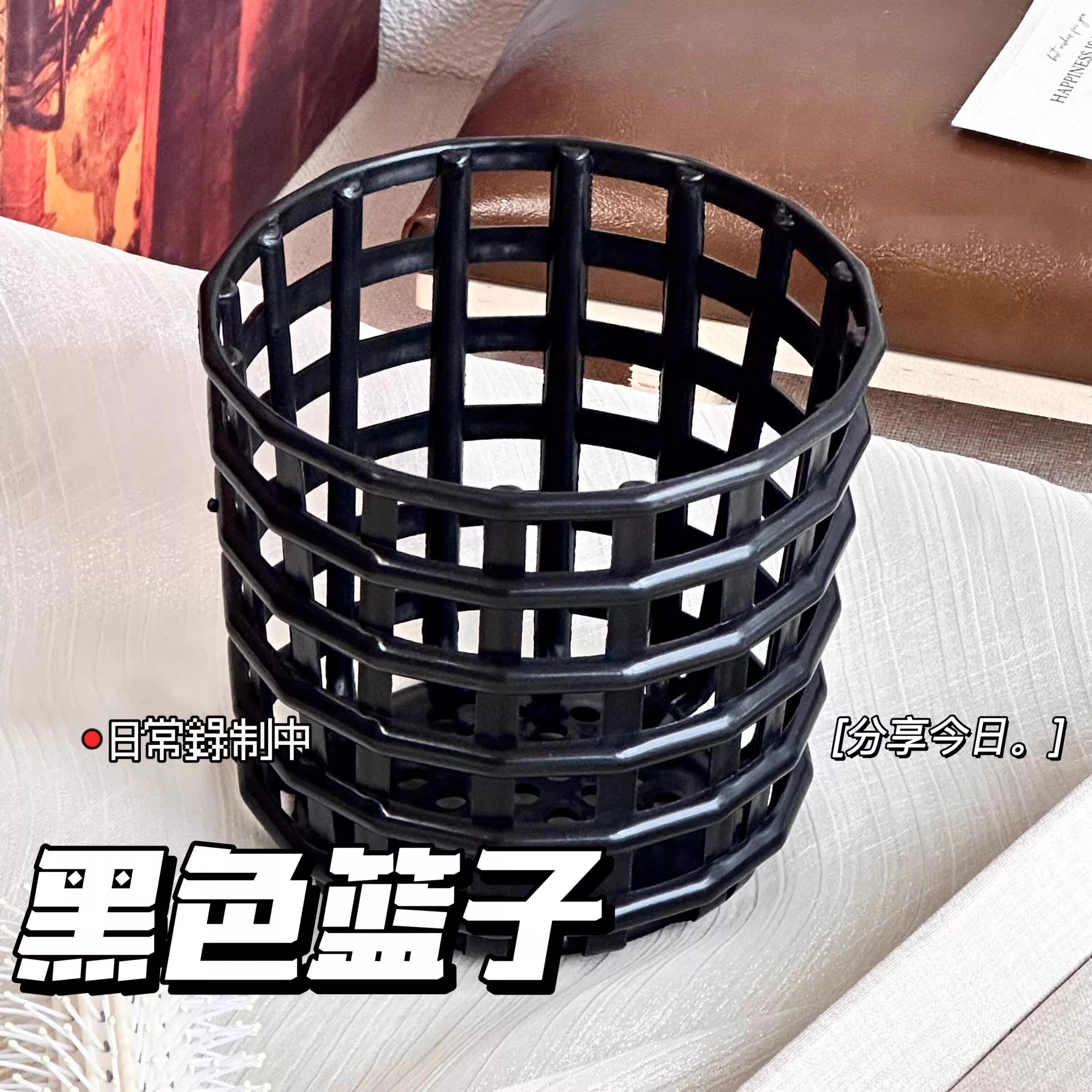 浴室收纳篮洗漱台化妆刷收纳桶牙刷牙膏桶置物架废弃洗脸巾收纳筐