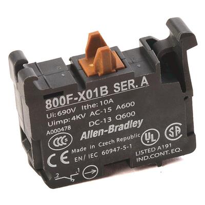 议价美国罗克韦尔Allen-Bradley全新800F-X01B毫米接触块800FX01B