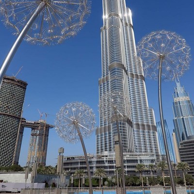 秀大型公园路灯灯具文旅工程蒲公英造型灯光商业广场装饰景区