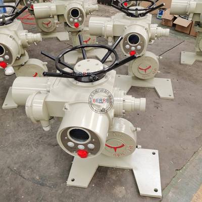 m底式角行程智能制电动执行机构4-20A控可MB+RS400任意调节角度执