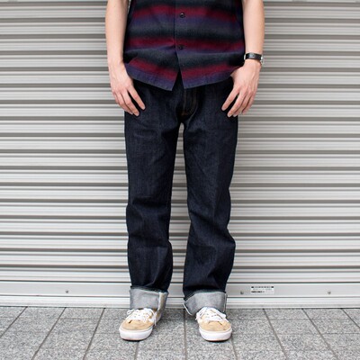 日本Studio D'Artisan小猪SD-502定番12OZ赤耳丹宁宽松直筒牛仔裤