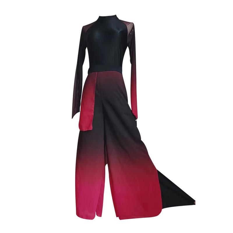 新款古典舞蹈服胶州秧歌练功服溯跃秧歌舞演出服抬龙王扇子舞蹈服