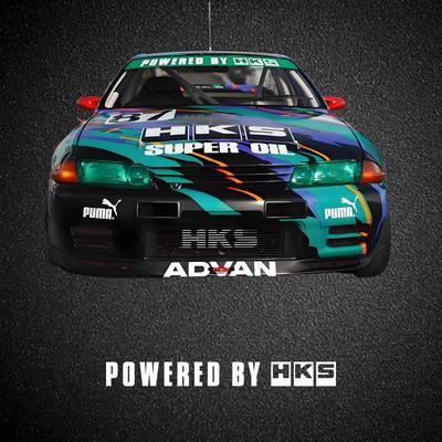 车永佳 HKS性能改装拉花jdm风格前挡玻璃遮阳压头贴纸