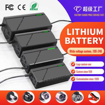 三元聚合物铁锂12V24V36V2a48v3A60v5a72V8A电动车锂电池充电器