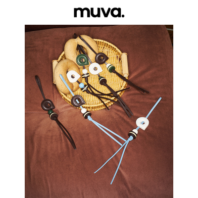 MUVA字母配饰挂件包挂