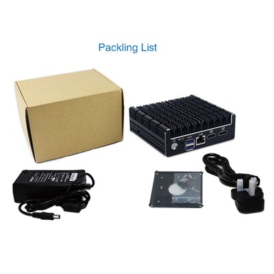 Newest Quad Core Mini PC with 4*LAN 2*HDMI 1*COMT Intel Cele