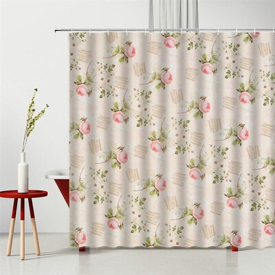 Printed Shower Curtain Bathroom AccesJsories Shower Anti mol