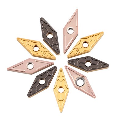 数控车刀片VNMG160408铸铁B件外圆精车刀粒车床菱形车刀头尖刀刀