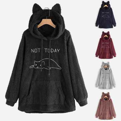 5XL big size women sweater winter wam ladies hooded clothes