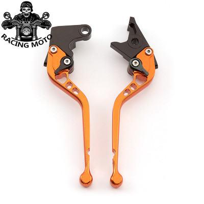 适用三阳HUSKY150 改装刹车牛角手把手柄 哈士R奇可调离合拉杆配