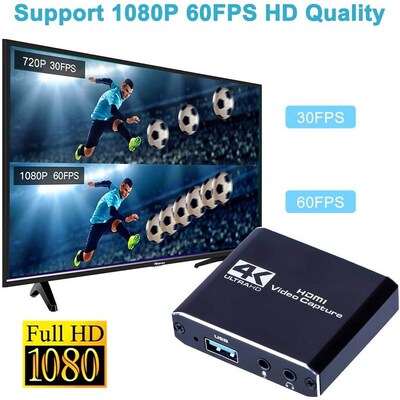 推荐ANPcWOO HDMI HD Video Capture Card USB Capture VCard Gam