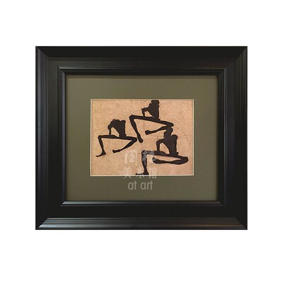 思考者 席勒 现代中古风装饰画客D厅沙发背景高级擦寂抽象艺术挂