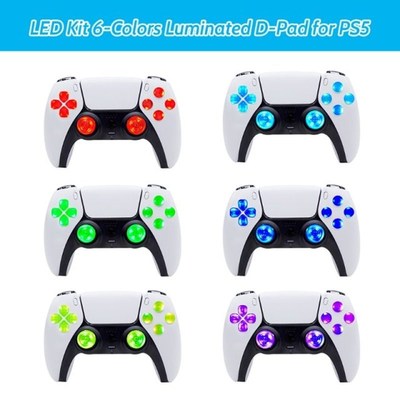 Multi-cColors Luminated D-pad Thumbsticks Face Buttons (DTF)