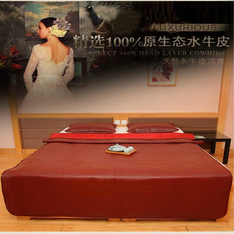 新品牛皮席儿童0.8m0.9学u生宿舍单人床1米1.2水牛皮凉冰席夏1.5