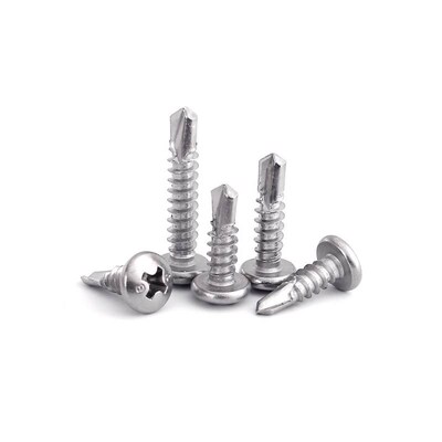 M4.2M4.8*13x16xq19x25x32x38x50mm410不锈钢自攻自钻圆头钻尾螺