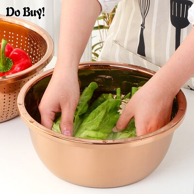 3 Pcs/Set Kijtchen Drain Basin Basket Fruit Vegetable Basket